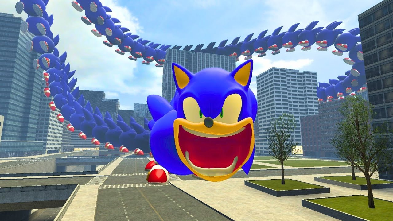 NEW HUNGRY SONIC WORM AND SHIN SONIC TAPES in Gmod - YouTube