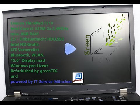 Lenovo ThinkPad T510 Overview Überblick RAM SSD LTE WLAN