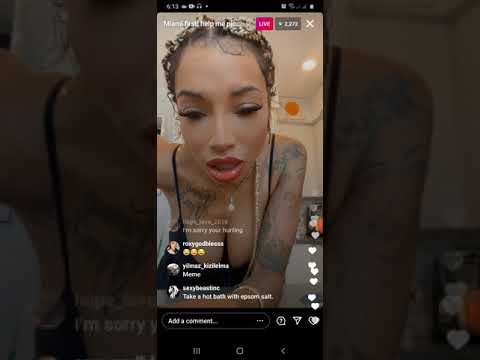 Flyytattedsky aka JaKeita Days LIVE on Instagram getting lit with new dance.