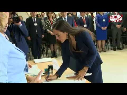 Azərbaycan Prezidenti İlham Əliyev 6 saylı seçki məntəqəsində səs verib