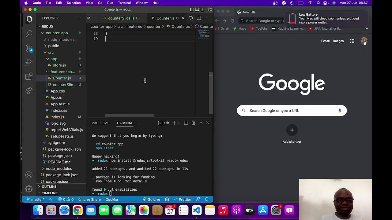 counter app using redux toolkit - YouTube