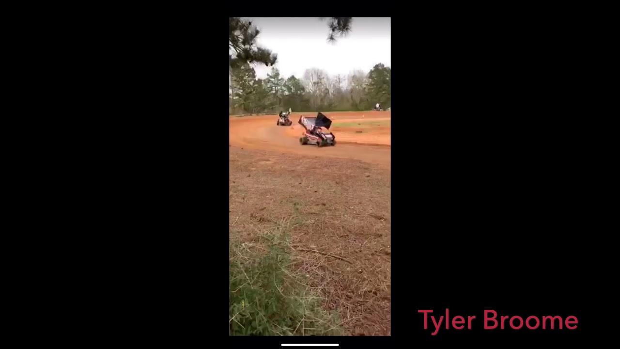 Mini sprints at Carson kart track - YouTube