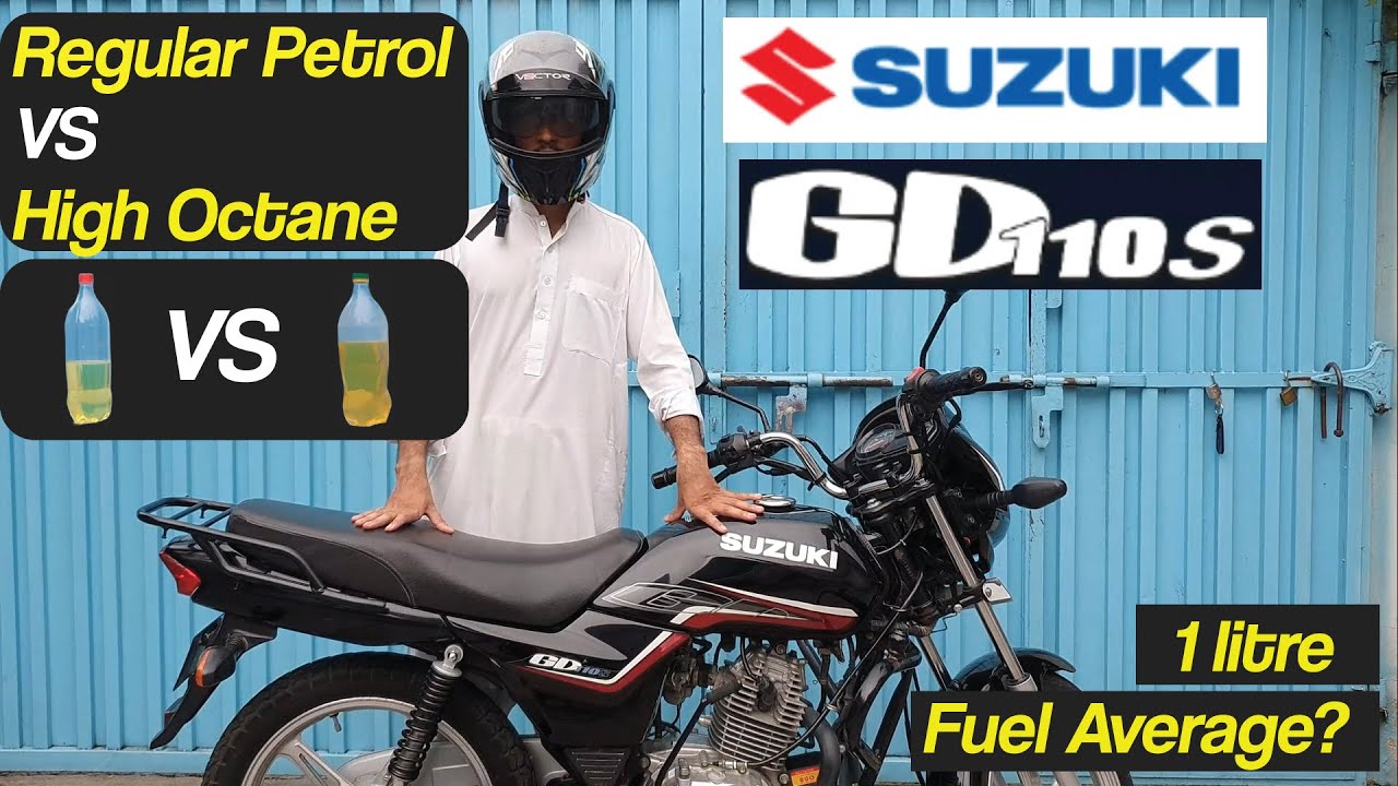 Suzuki GD110s Fuel Average | High Octane Vs Regular Petrol | Mileage ...