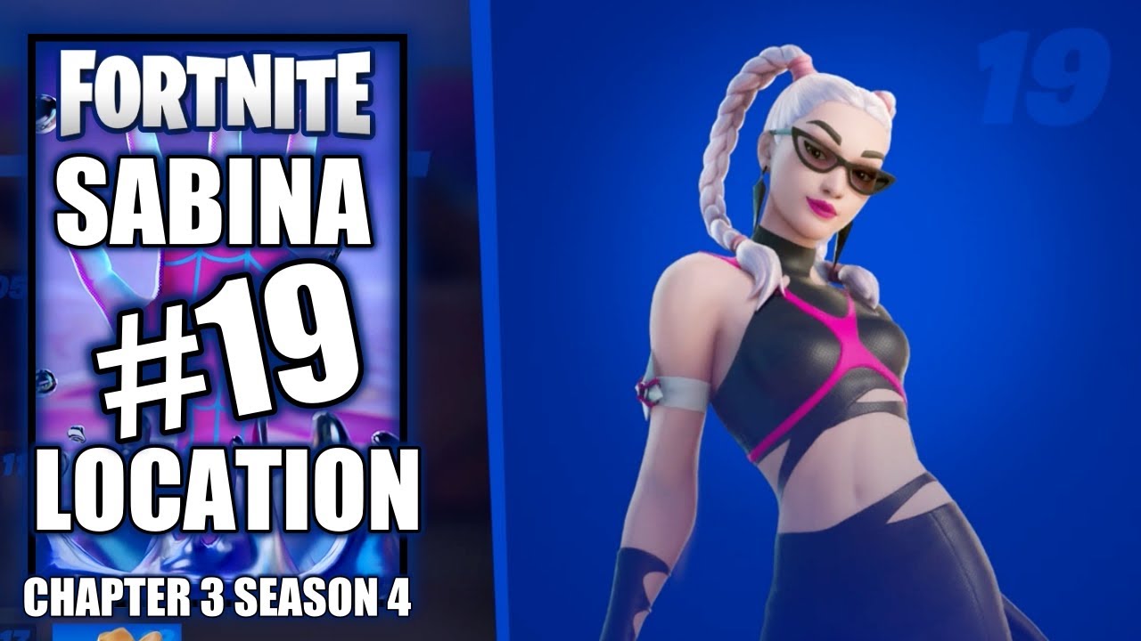 Fortnite Sabina Character 19 Location Chapter 3 Season 4 Paradise Youtube