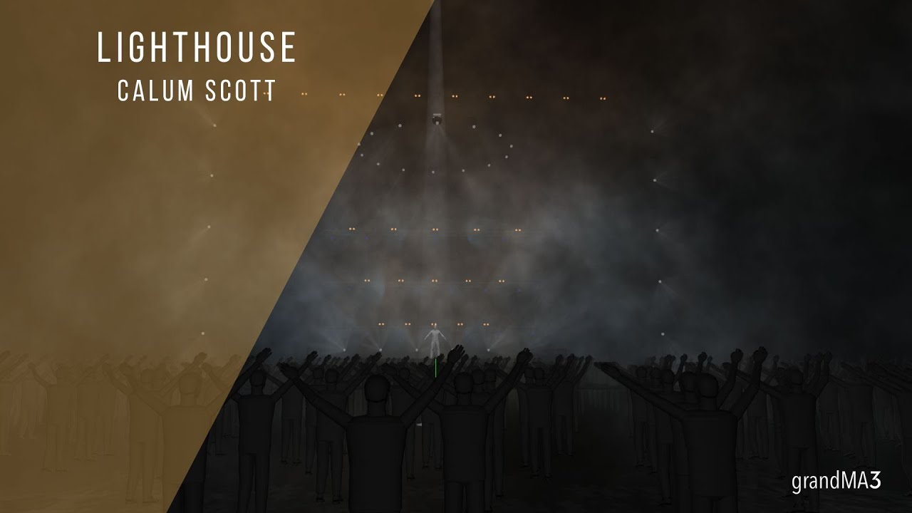 Lighthouse - Calum Scott | GrandMA3 Timecode Light Show - YouTube