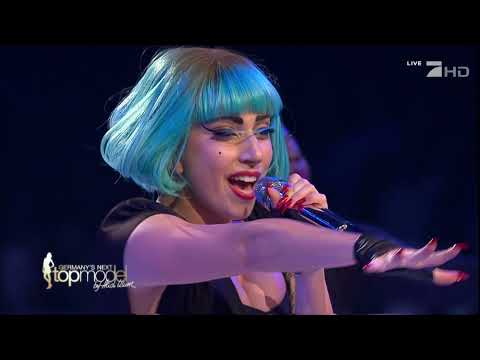 Lady Gaga - Scheiẞe, Born This Way, The Edge Of Glory (Live on Germany's Next Top Model) HD