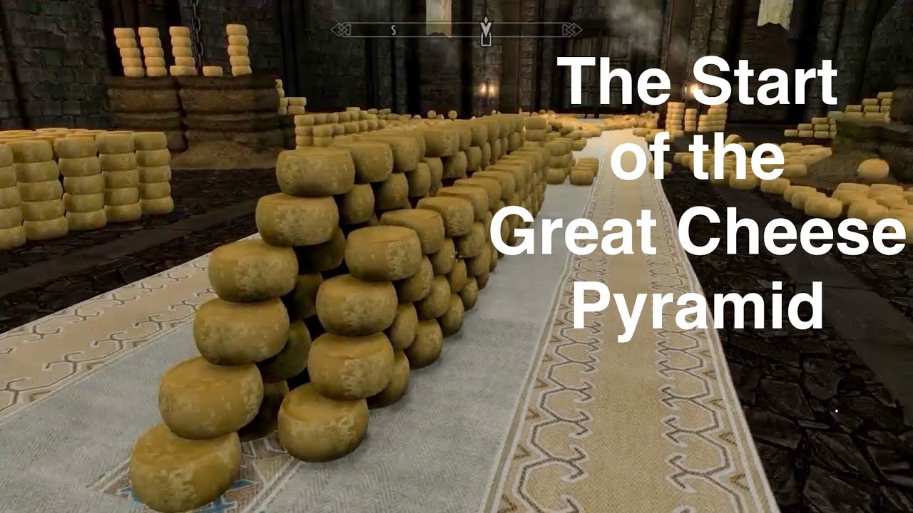 Day 5 of Stacking 3900 Cheese Wheels in Skyrim - YouTube