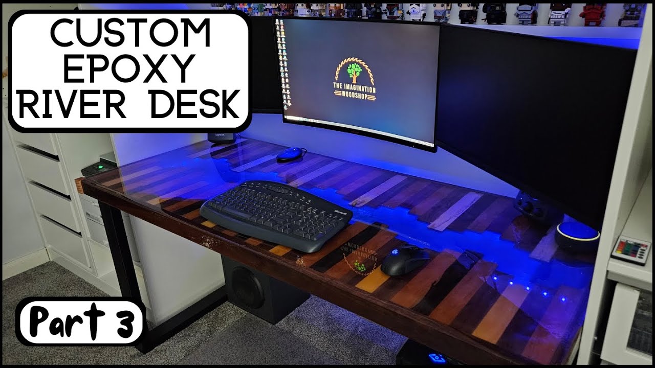 The Desk of My Dreams - Epoxy River Desk Build Part 3 - YouTube