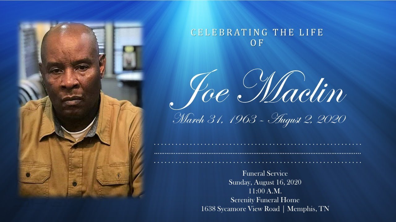 Joe Maclin- Funeral Service - YouTube
