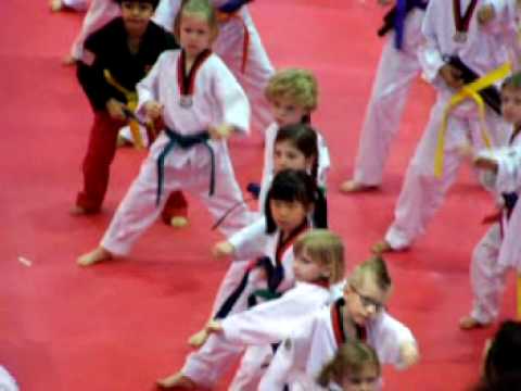 Riley with pink nunchucks - YouTube