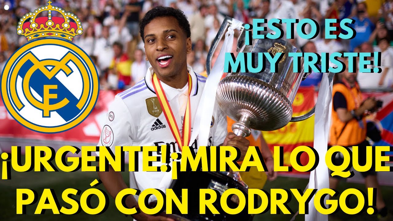 ¡URGENTE EN MADRID! ¡ESTO ES MUY TRISTE! ¡MIRA LO QUE PASÓ CON RODRYGO ...