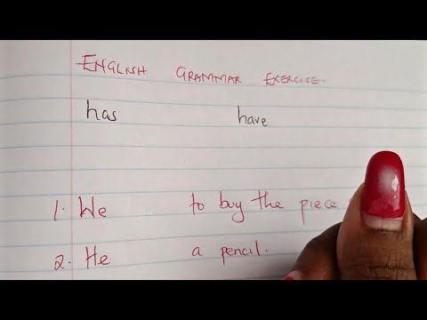 What is the difference between have and has? English grammar test.,# ...