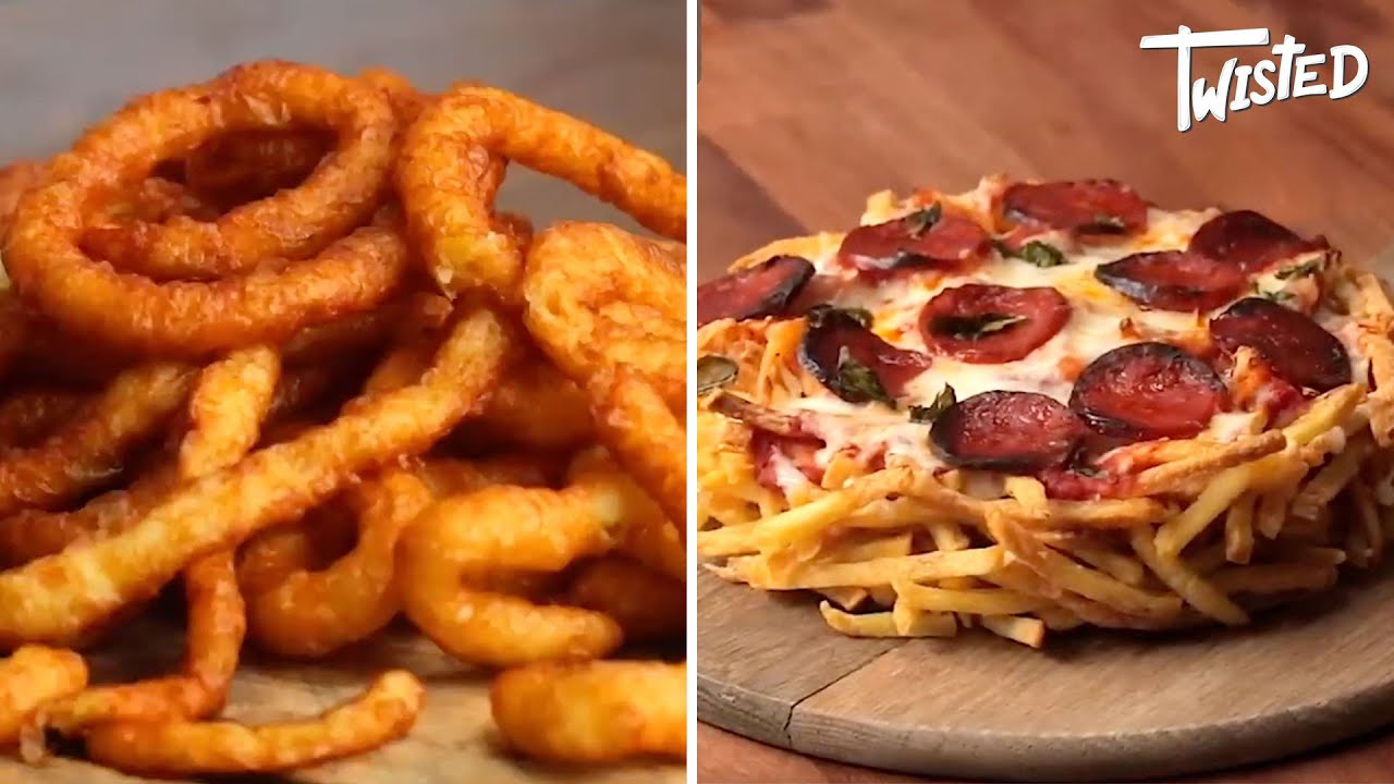 15 Recipes For Anyone Who Loves Fries | Twisted | Fry Pizza - YouTube