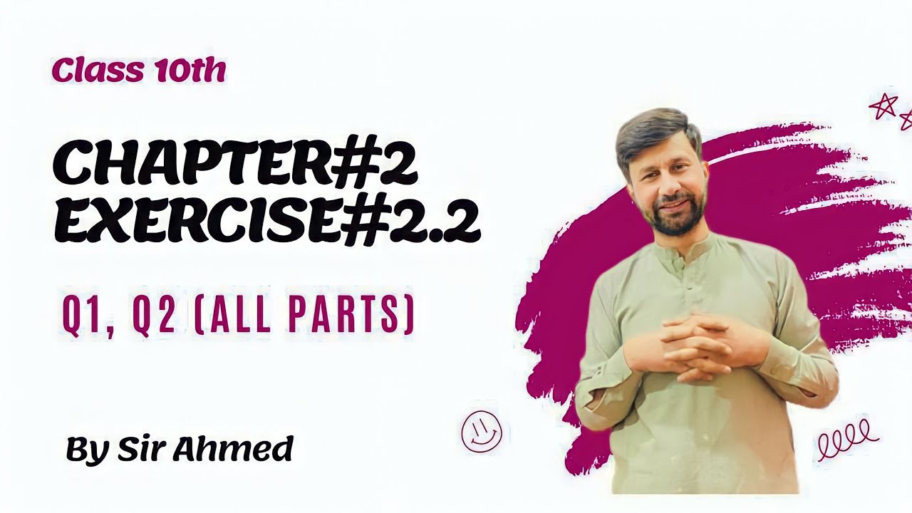 Exercise 2.2 - class 10th math - Q(1,2) lec#27 - YouTube