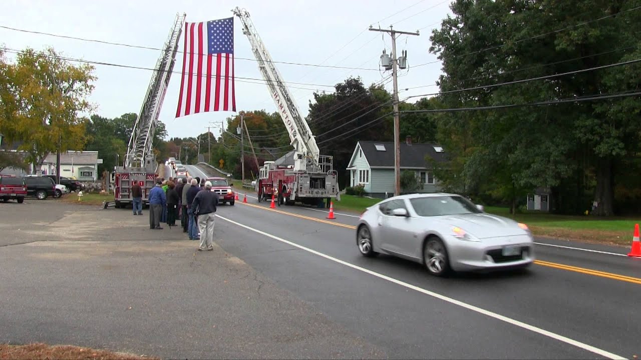 Officer Peter Cormier Funeral Procession - YouTube