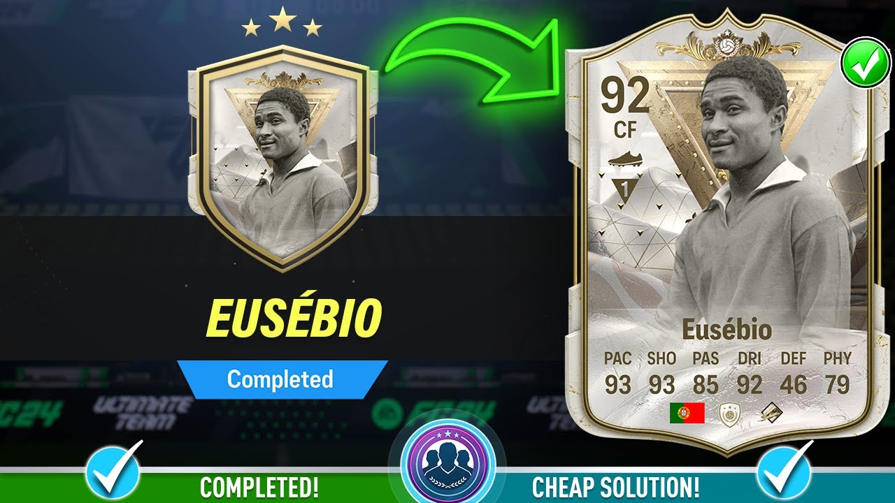 92 Centurions Icon Eusebio SBC Completed - Cheap Solution & Tips - FC ...