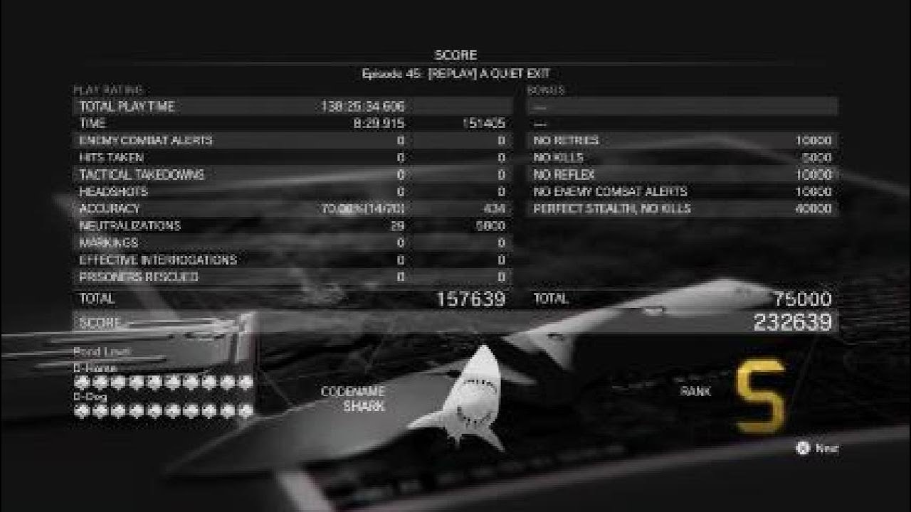 MGS:V - How to S-rank Mission 45: A Quiet Exit - YouTube