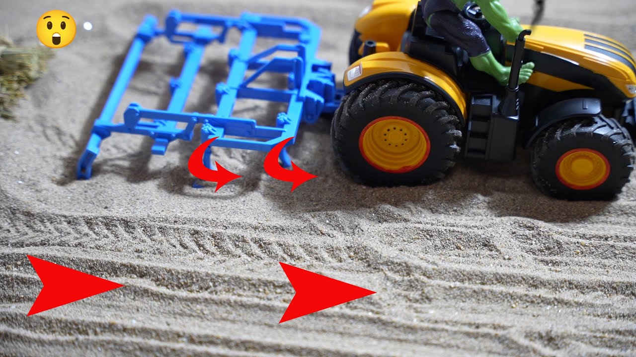 diy tractor plowing the field with multi plowshare| @Tinyfarmcreator ...