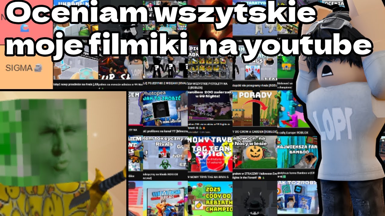 Oceniam wszystkie moje filmiki z [Youtube] - YouTube