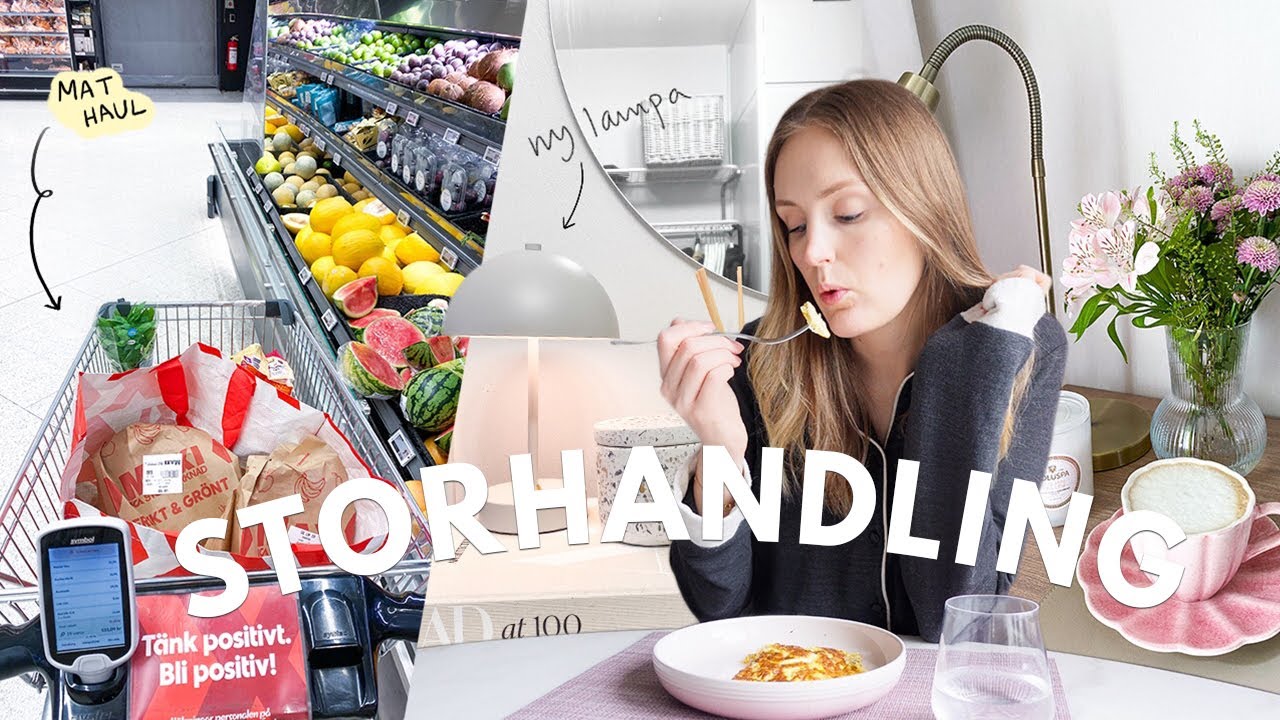 HANDLA MAT MED MIG!! (besöker två mataffärer, jysk och nya blommor ...