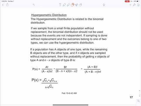 MAT255 Hypergeometric Distribution - YouTube