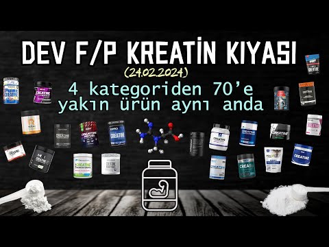 Dev F/p Kreatin Kıyas Videosu (24.02.2024) #creatine #kreatin