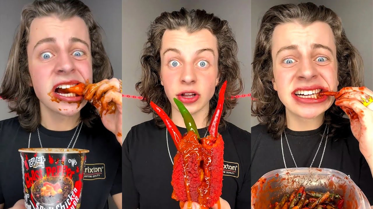 * SPICIEST FOOD * LukeDidThat Shorts Compilation 2024 #4 - YouTube
