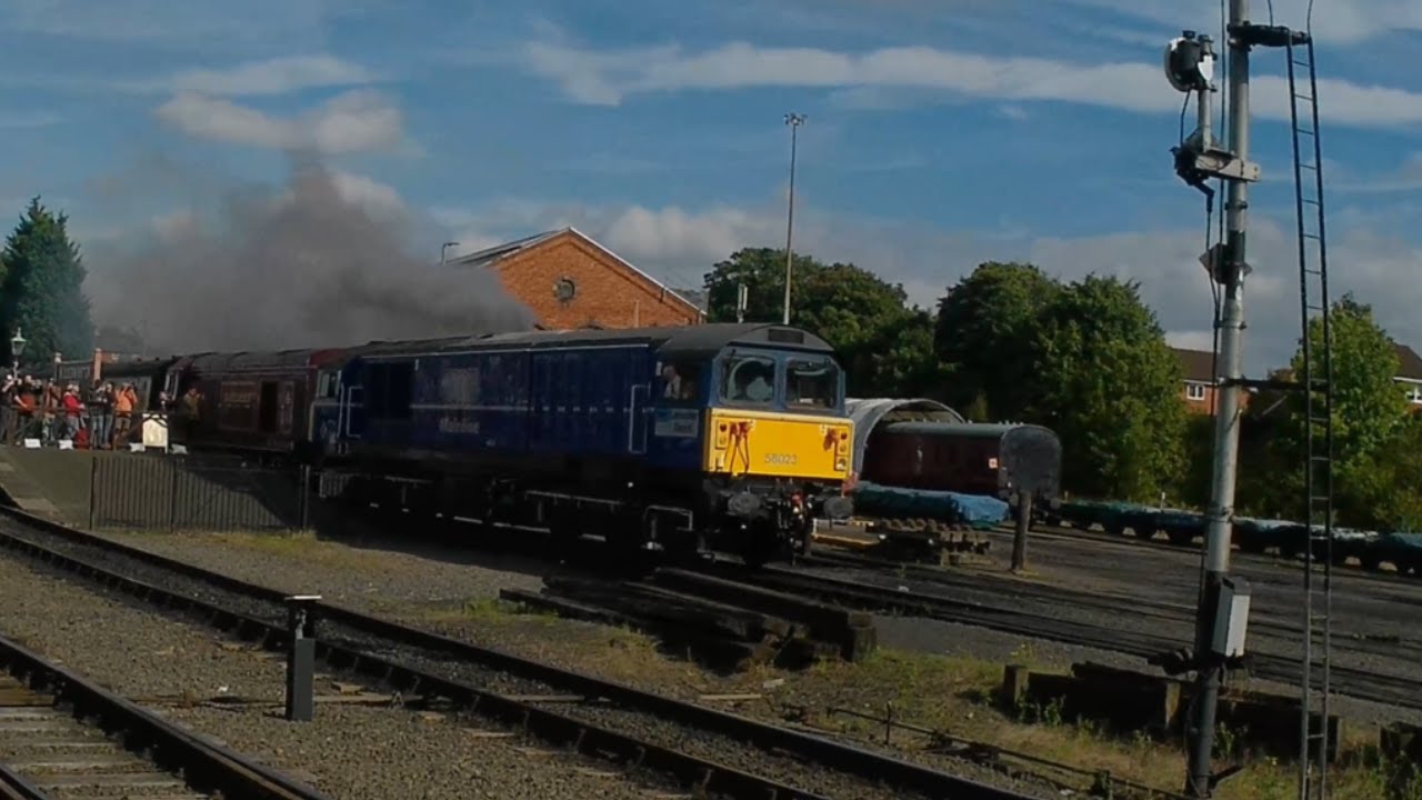 Class 58 RETURN in a cloud of CLAG! | A SPECTACULAR show at the SVR ...