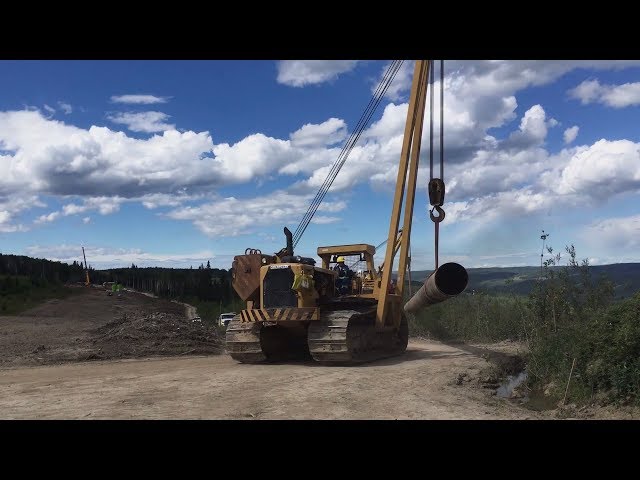 Midwestern Side Boom Pipe Layer Clipart