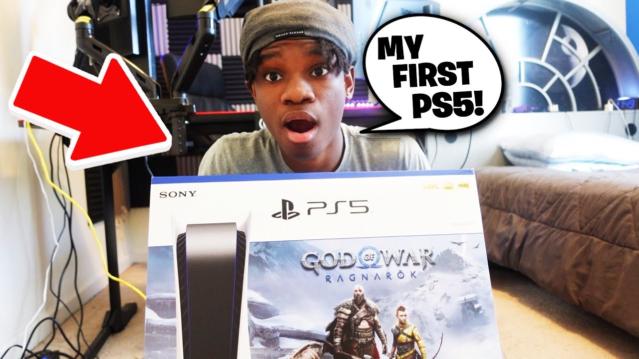 I GOT MY FIRST CONSOLE! | PS5 Unboxing & Gaming Setup Tour V.3 - YouTube