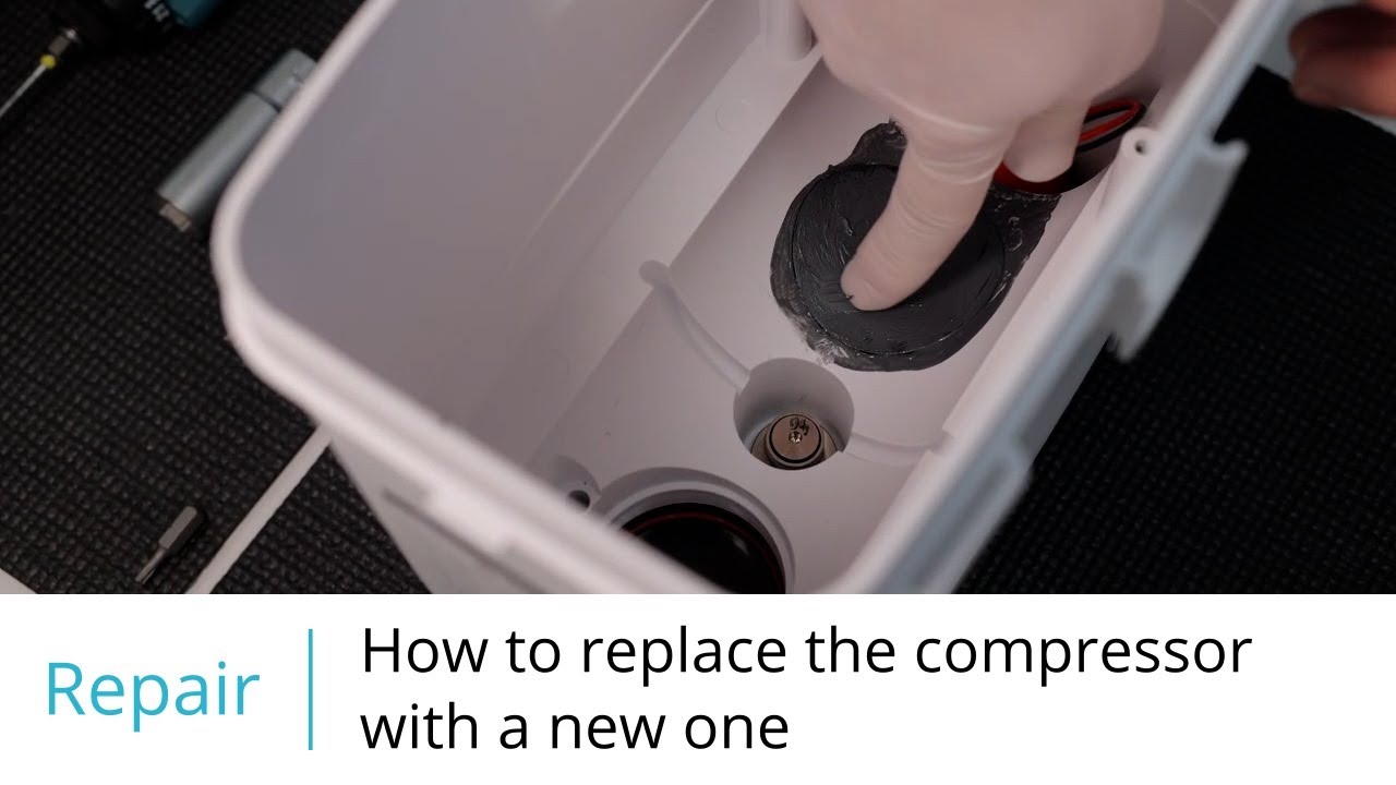 How to replace the compressor with a new one - YouTube