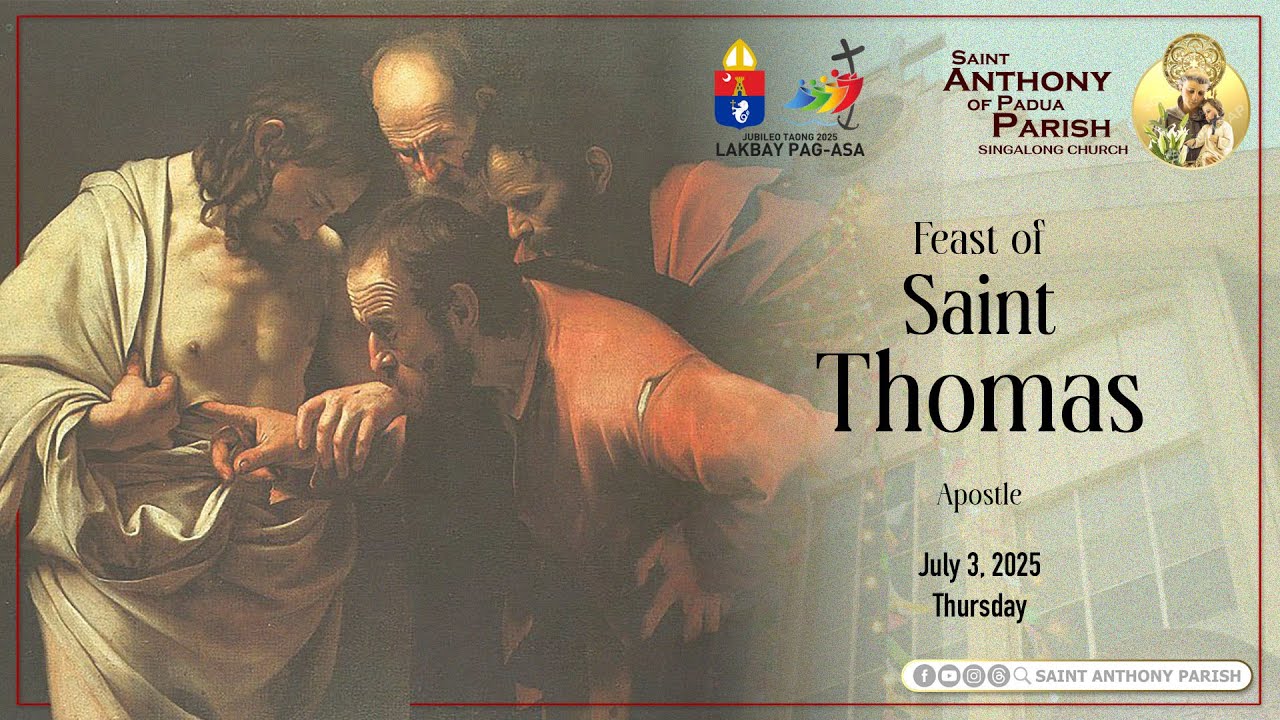 Feast of Saint Thomas, Apostle | 7:30 AM Holy Mass | July 3, 2025 - YouTube