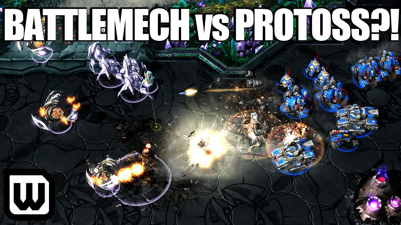 Starcraft 2 Special Tactics! BATTLEMECH vs PROTOSS?! (Special vs Zest ...