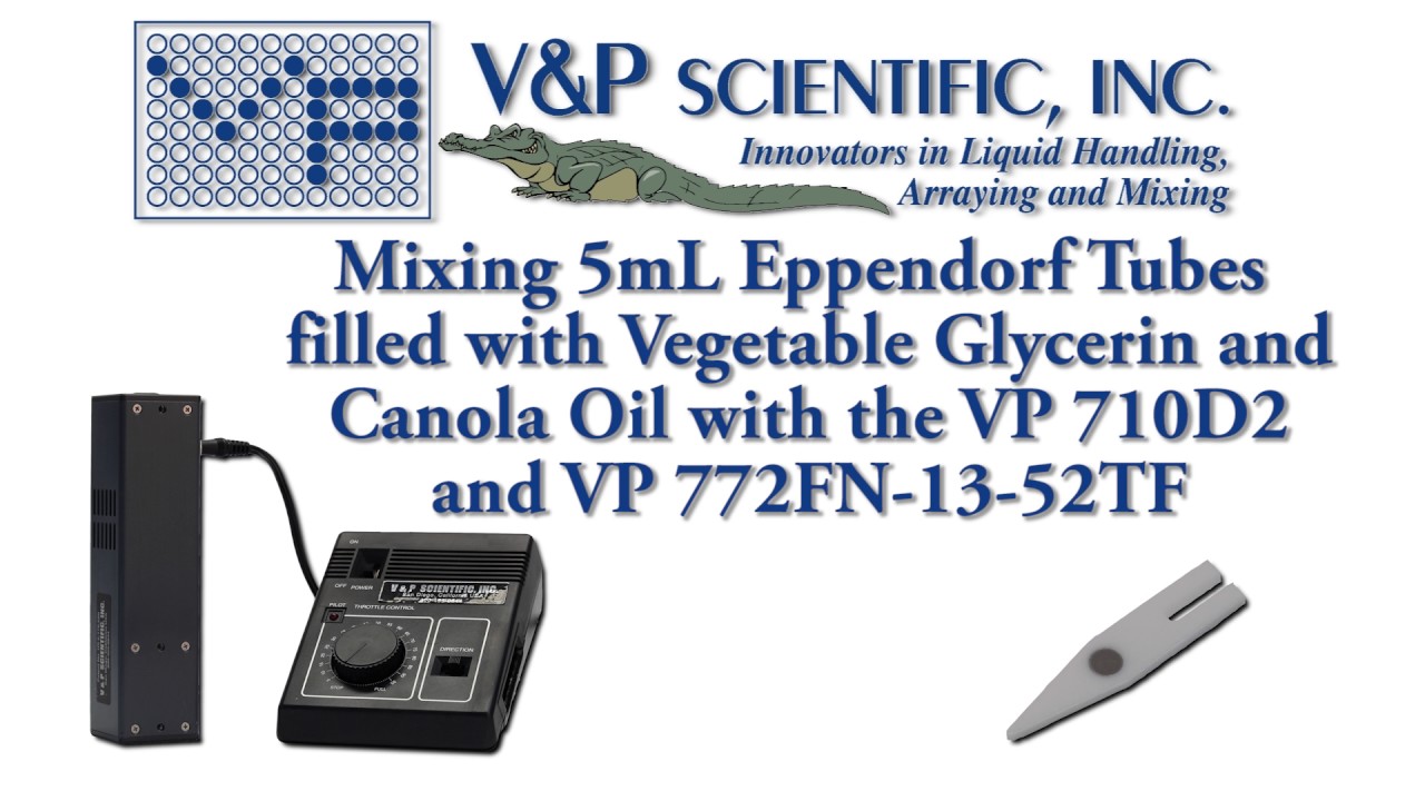 Mixing Vegetable Glycerin and Canola Oil in a 5mL Eppendorf Tube - YouTube