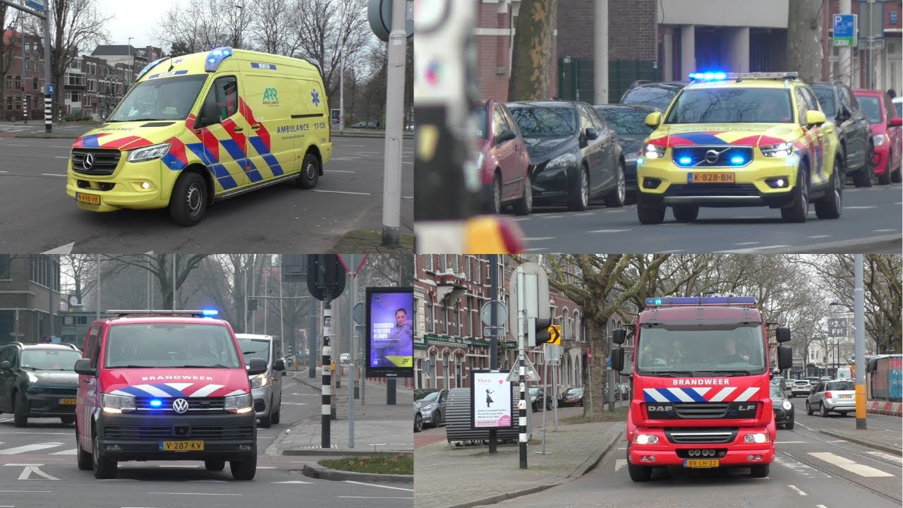 Verschillende hulpdiensten met spoed naar EMC Rotterdam en meldingen in ...