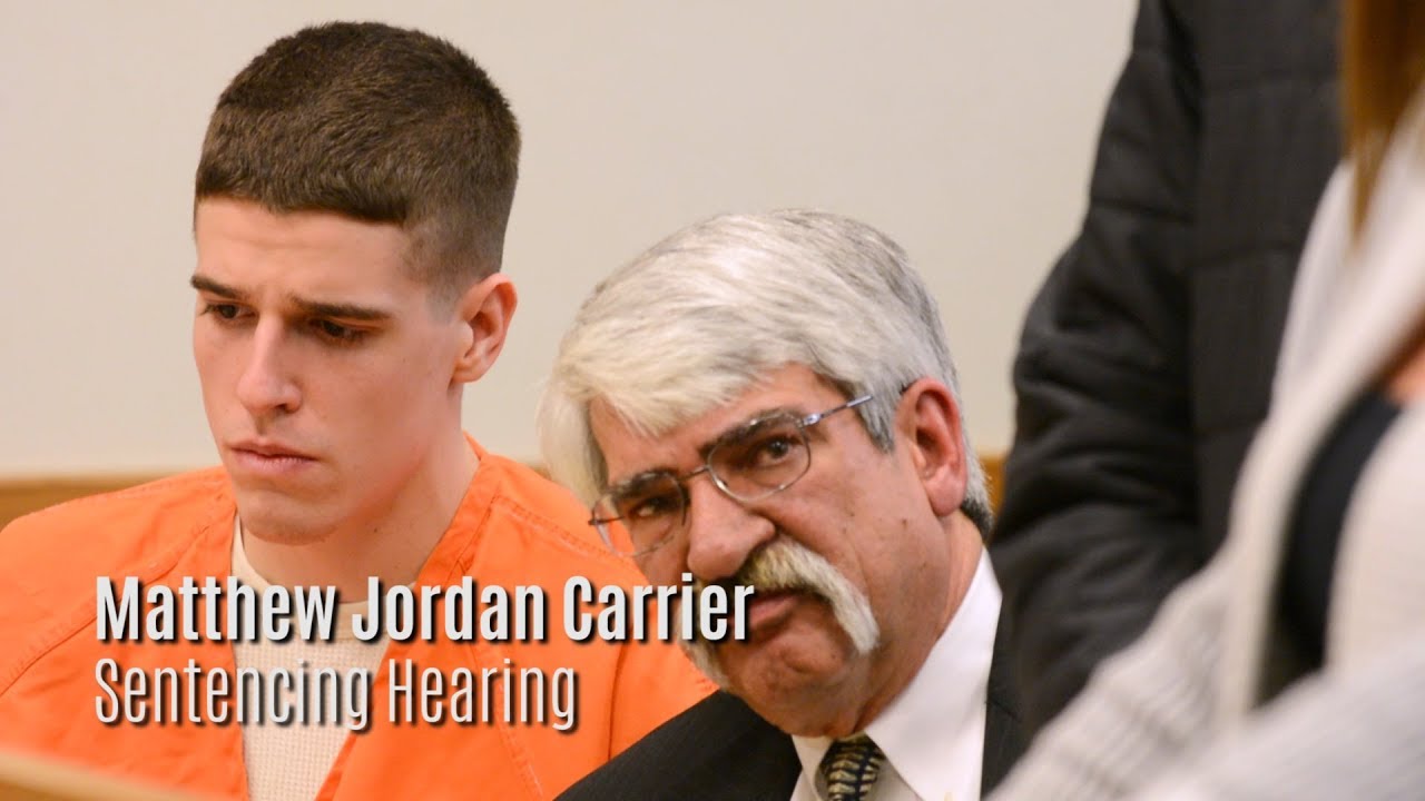 Matthew Jordan Carrier sentenced, hears victim impact statements - YouTube