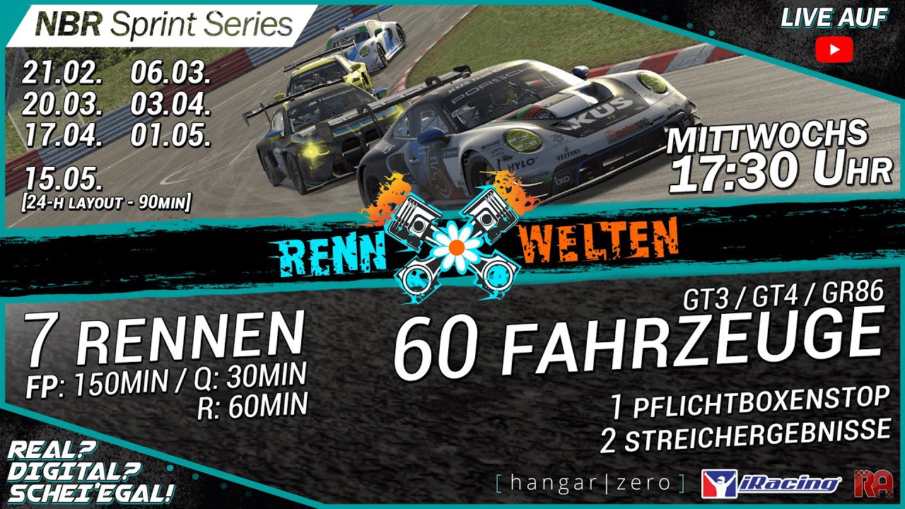 NSS | Nürburgring Sprint Series by Hangar Zero | Rennen 3 - YouTube