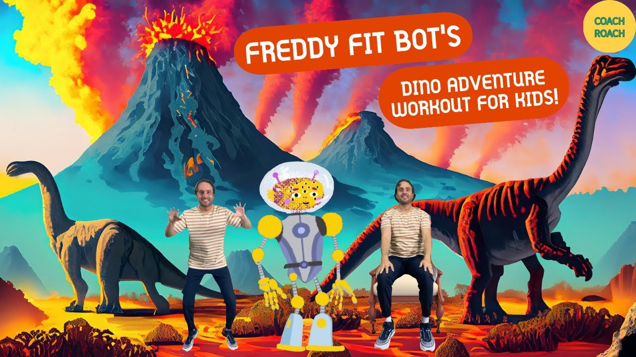 Dinosaur Fitness Adventure! | Movement Activity For Kids | Volcanoes ...