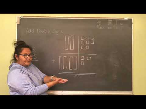 Adding Double digits using Base 10 - YouTube