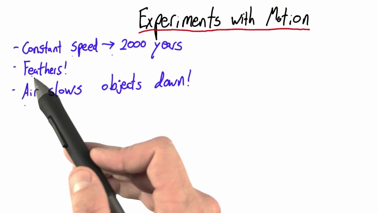 Experiments with Motion - Intro to Physics - YouTube