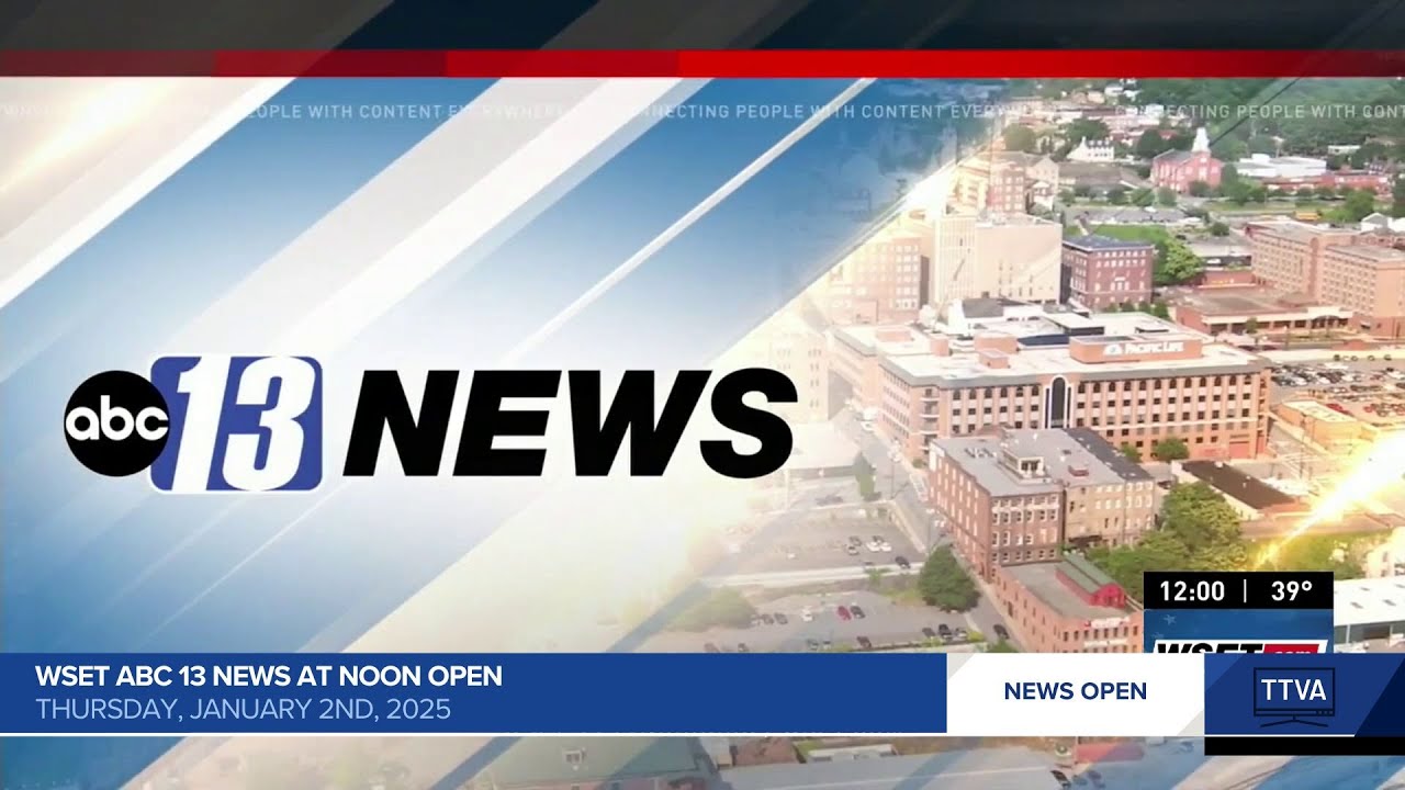 WSET ABC 13 News at Noon Open - 1/2/2025 - YouTube