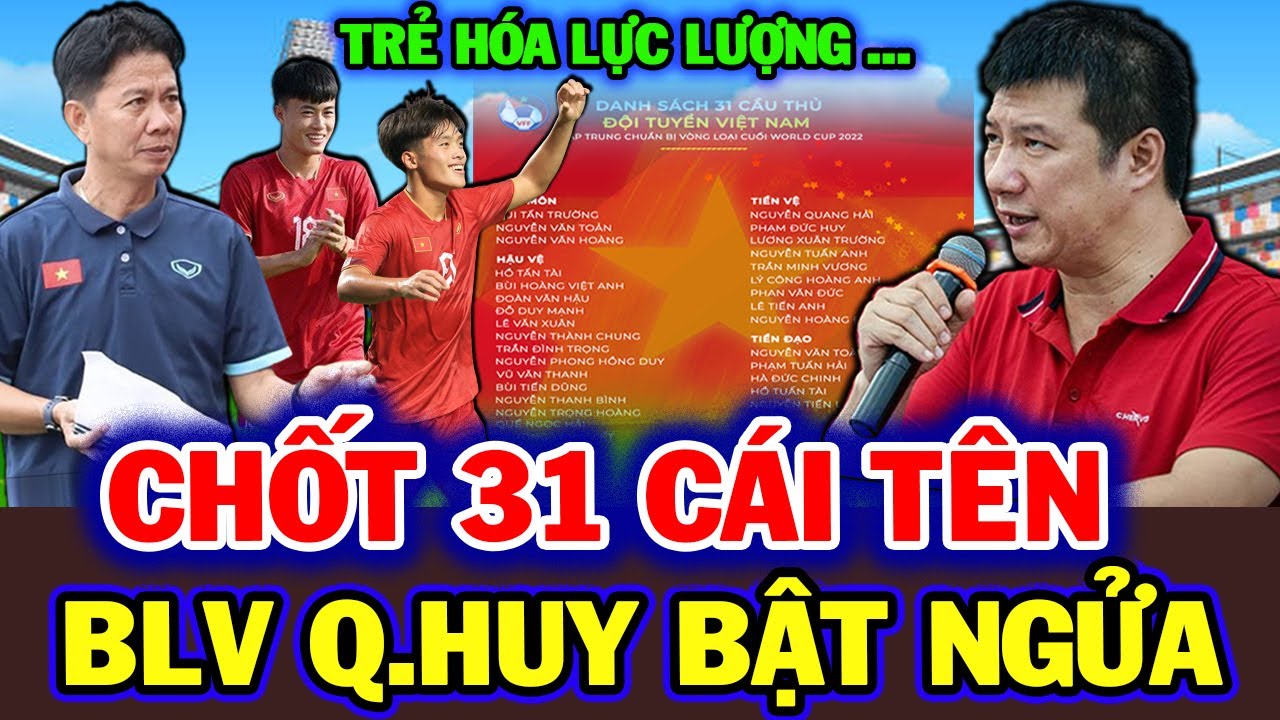 Hlv Hoàng Anh Tuấn bất ngờ Chốt Sớm Danh Sách Tham Dự U23 ĐNÁ | NHM Cả ...