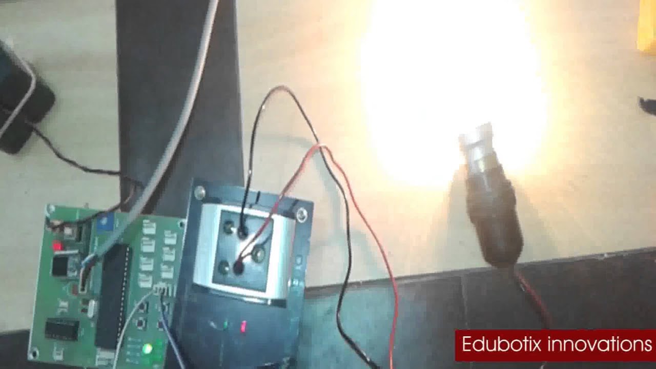 Switch Controlled AC Lamp Dimmer using Microcontroller - YouTube