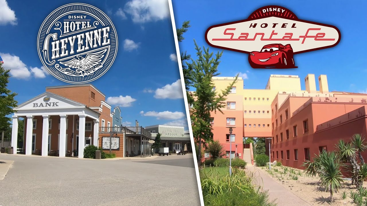 [4K] Disney Hotel Cheyenne & Santa Fe - Walk Tour 2022 - Disneyland ...