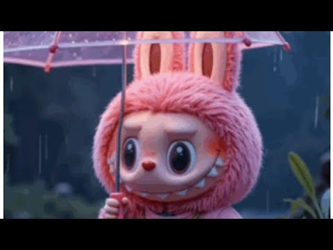 Labubu was scared of the thunderstorm. #labubu #cute #funny - YouTube