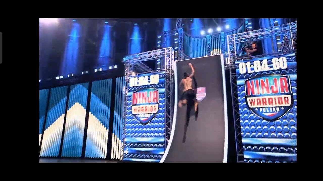 Ninja Warrior Polska 6 - David Jarosz sprint na torze eliminacyjnym - YouTube