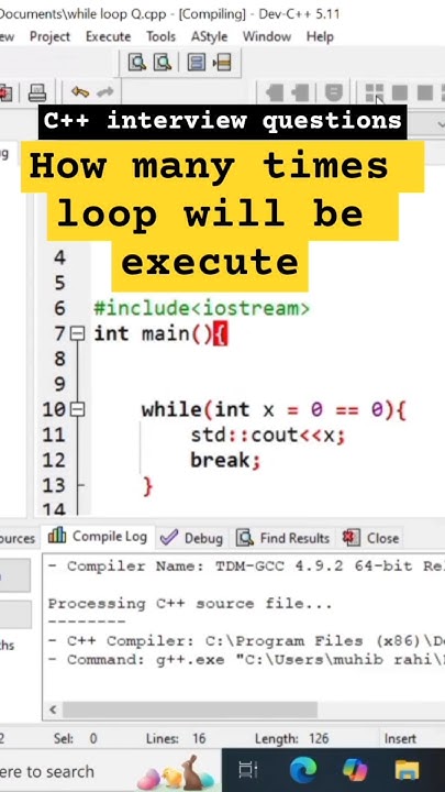 C++ interview questions and answers _ c++ programming __ c++ __ @YouTube _ #500subs __ c++ ...