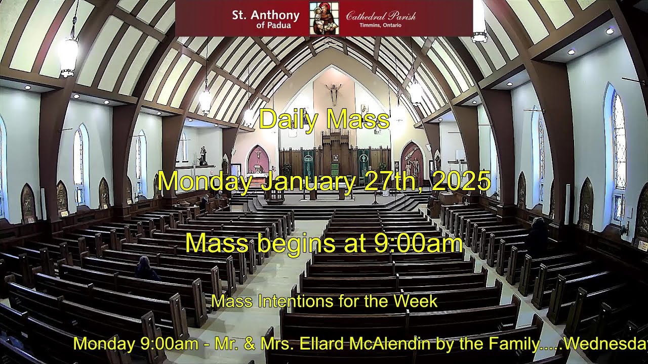 Daily Mass - Monday January 27th, 2025 - YouTube