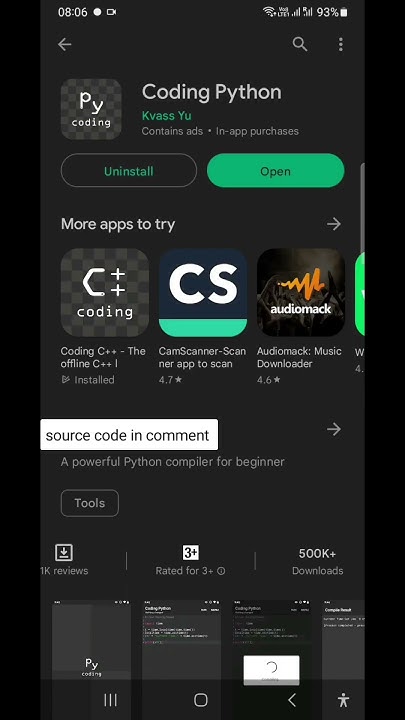 How to code python on your smartphone - YouTube
