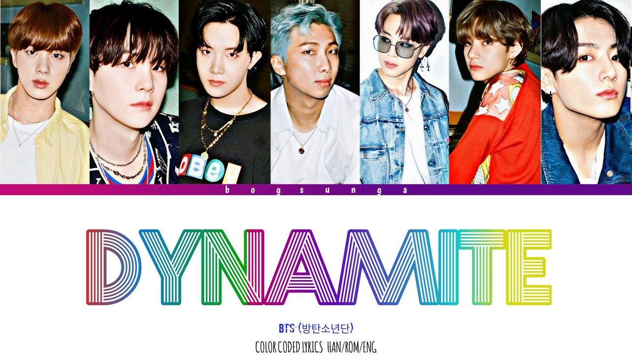 BTS (방탄소년단) - DYNAMITE COLOR CODED LYRICS - YouTube